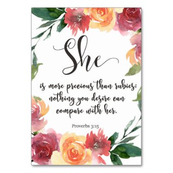 Bible Verse Proverbs Card | Zazzle