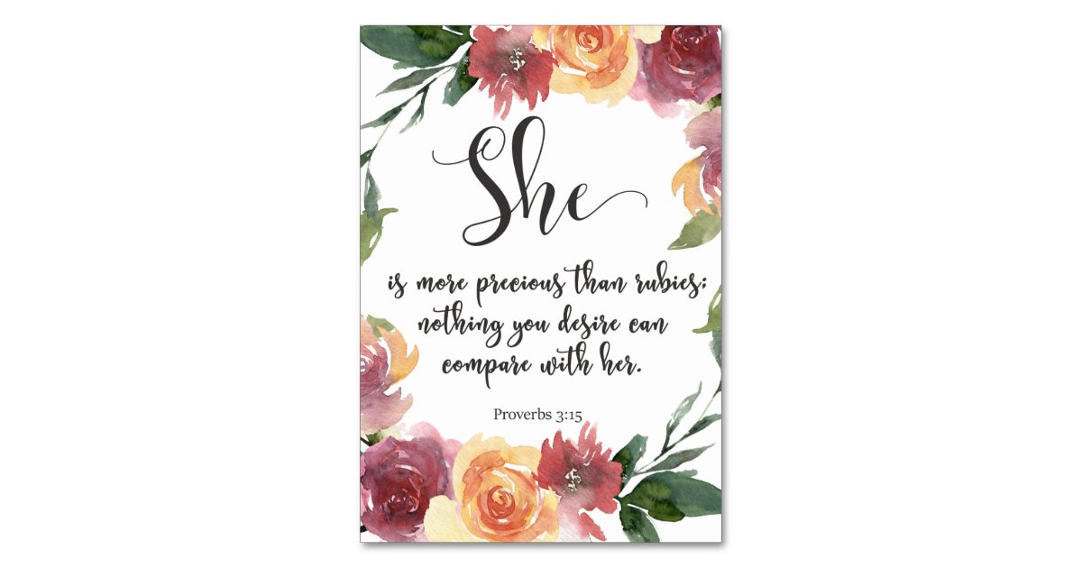 Bible Verse Proverbs Card | Zazzle