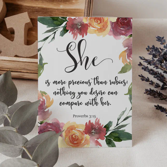 Bible Verse Proverbs Card | Zazzle