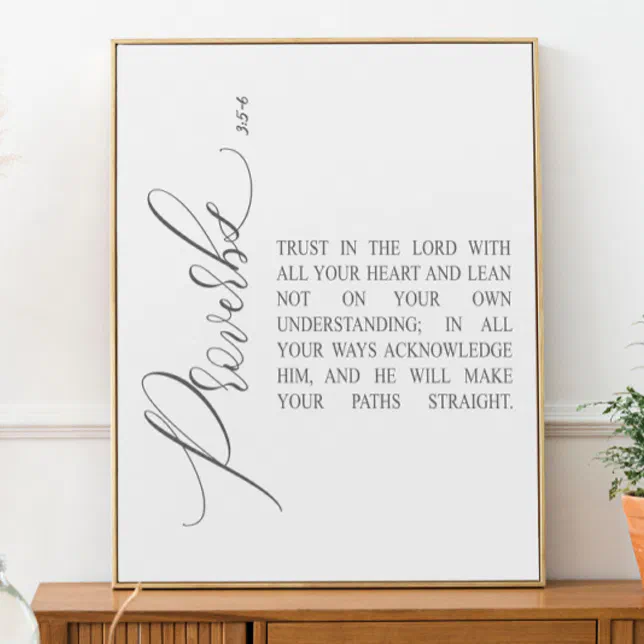 Bible verse Proverbs scripture Poster | Zazzle