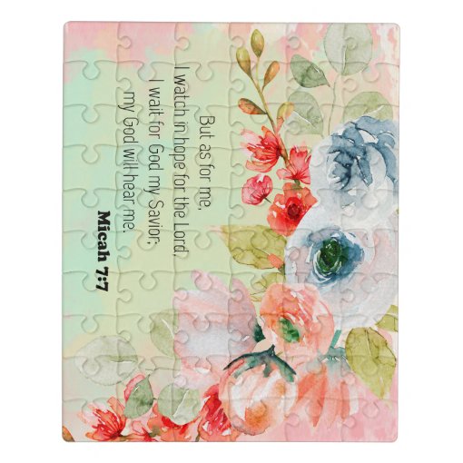 Bible Verse Psalm scripture Jigsaw Puzzle | Zazzle