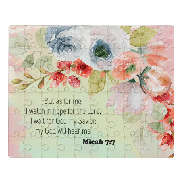 Bible Verse Psalm scripture Jigsaw Puzzle | Zazzle