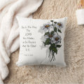 Bible Verse: Psalms: Day Lord Has Made: Daisies Throw Pillow | Zazzle