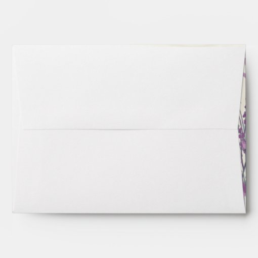 Bible Verse Purple Floral Return Address Envelope | Zazzle