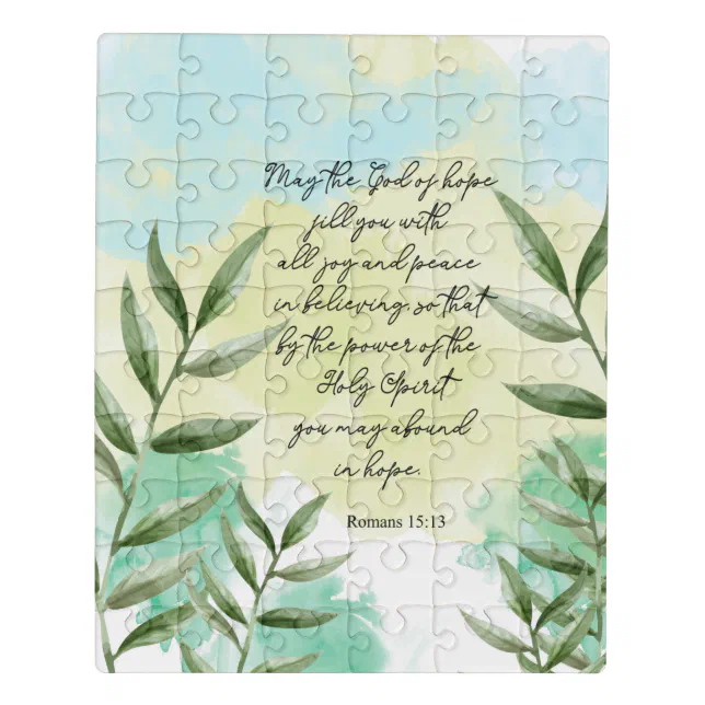 Bible Verse Romans scripture Jigsaw Puzzle | Zazzle