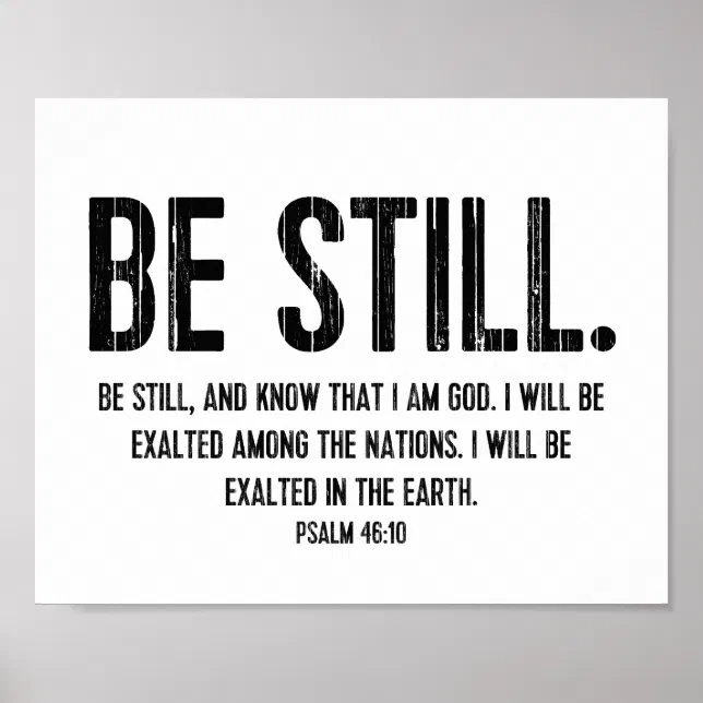 Bible Verse Scripture Christian Typography Poster | Zazzle
