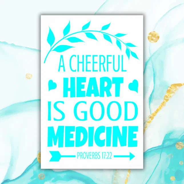 Bible verse turquoise | Archival Heavyweight Paper Poster | Zazzle