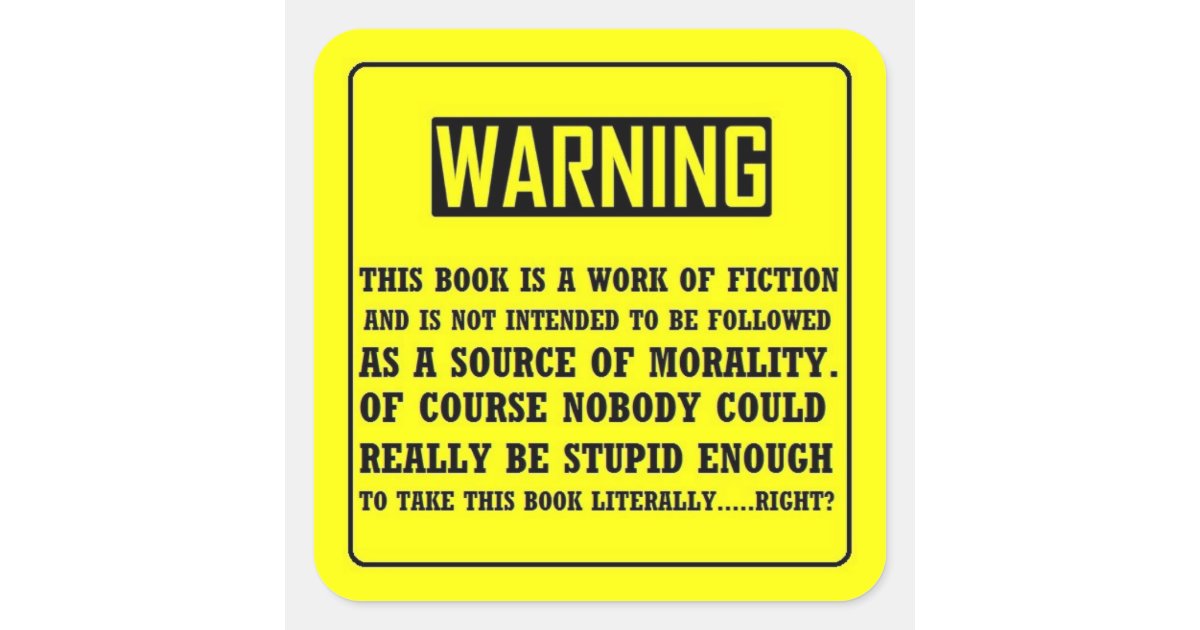 Bible Warning Label | Zazzle