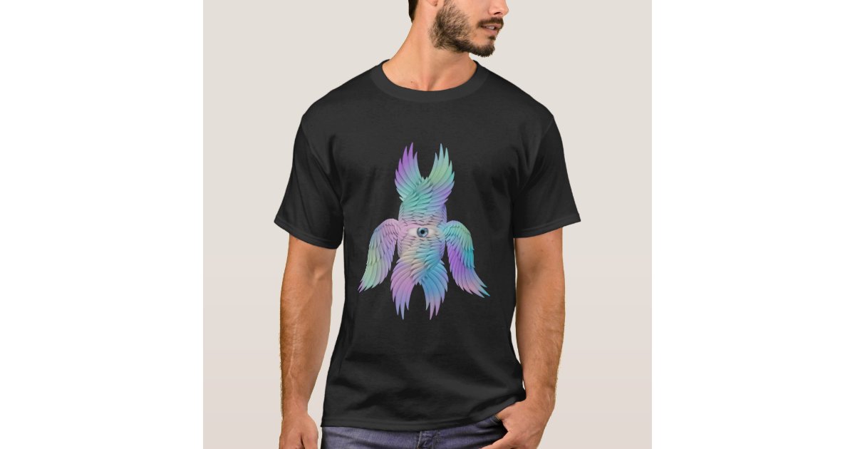 Biblically Accurate Angel Rainbow Seraph T-Shirt | Zazzle