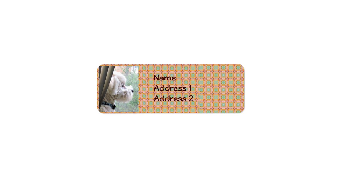 bichon poodle return address labels | Zazzle