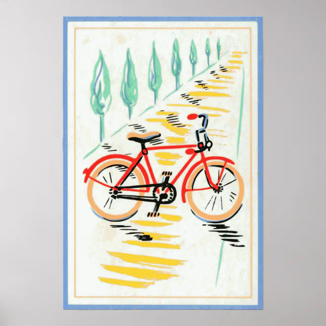 Bicycle Art Poster | Zazzle