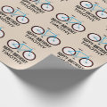 Bicycle Bike Design Birthday Custom Name Wrapping Paper | Zazzle