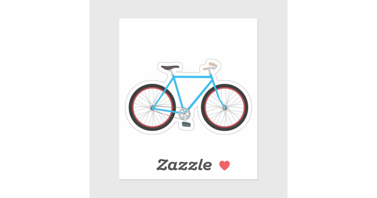 Bicycle Bike Design Sticker | Zazzle