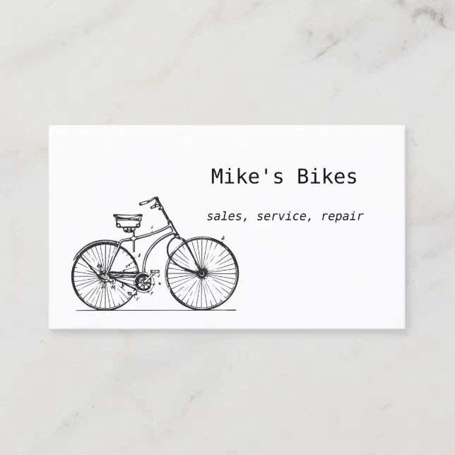 Bicycle business card | Zazzle