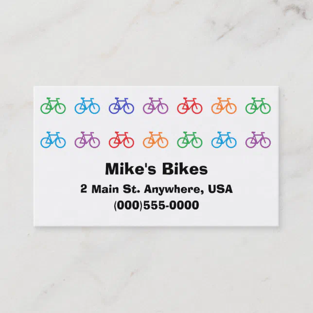 "Bicycle" Business Cards | Zazzle