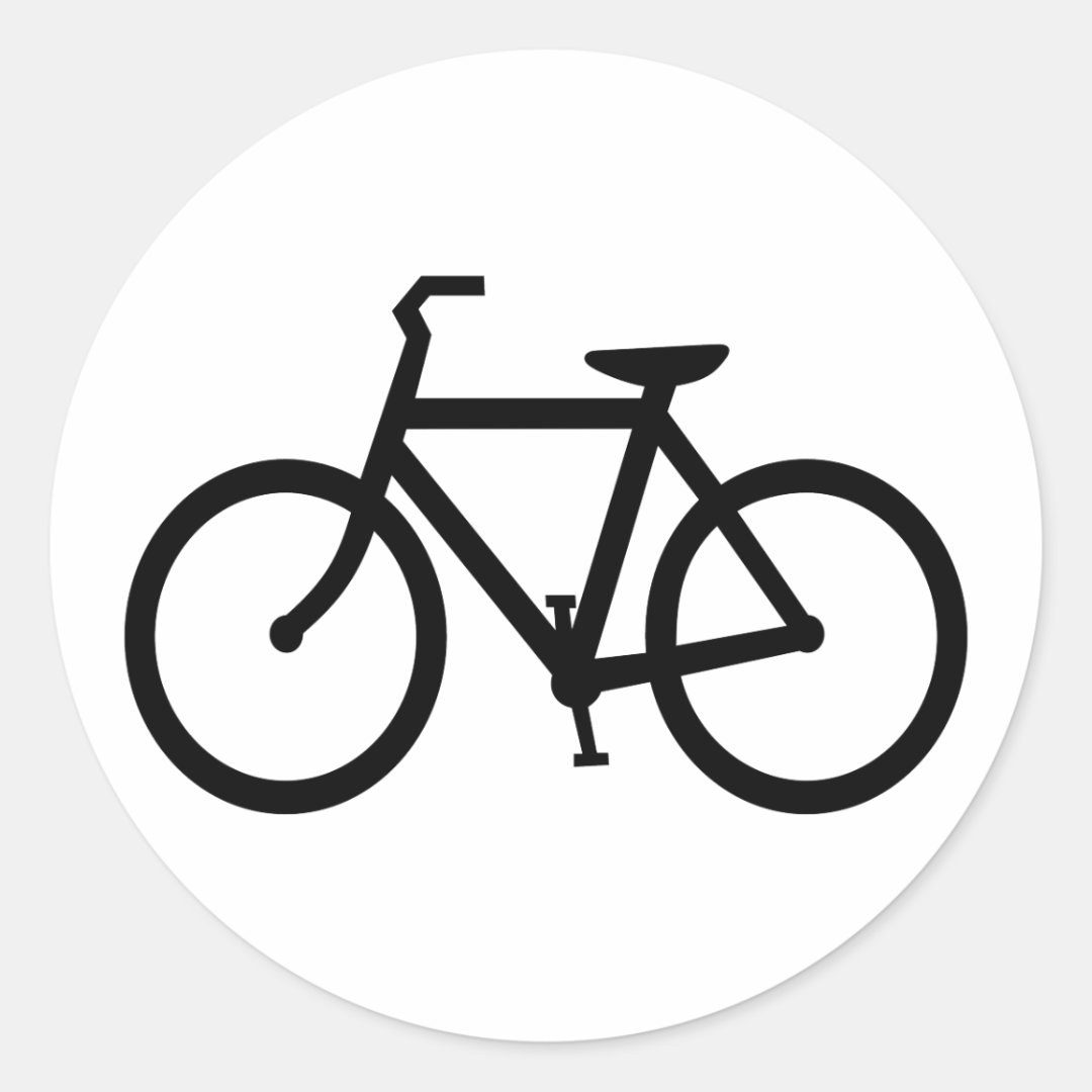 Bicycle Classic Round Sticker | Zazzle