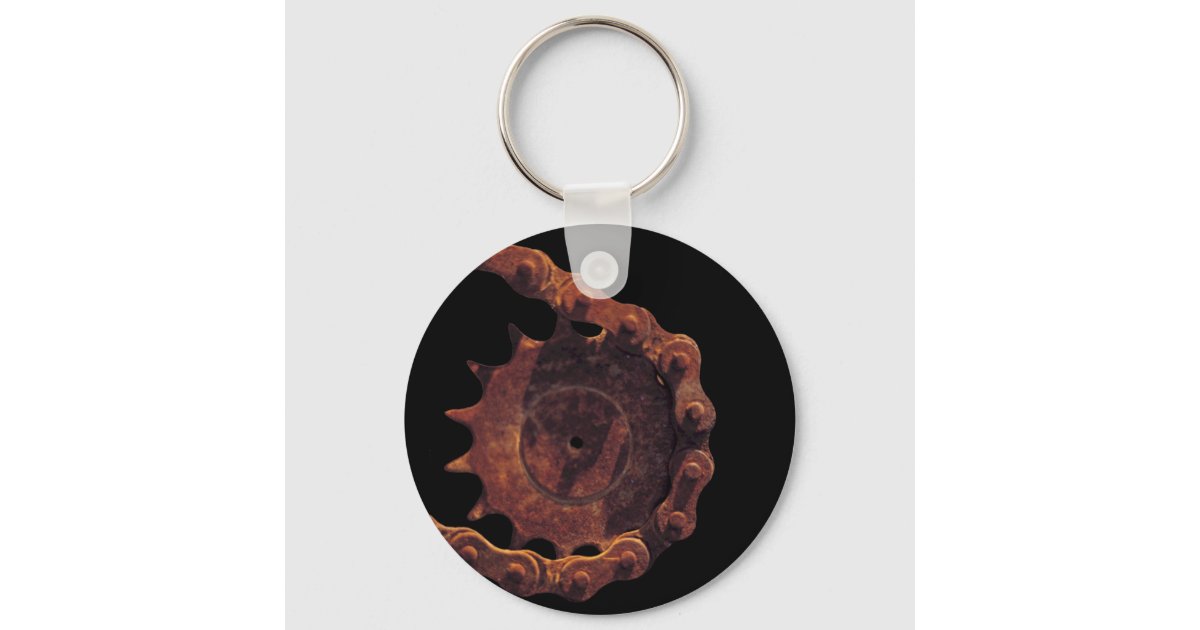 Bicycle Cycle Bicycling Cycling Chain Gear Keychain | Zazzle