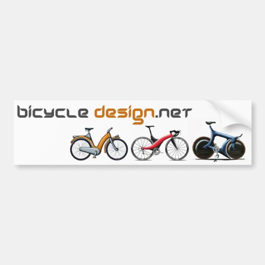 Bicycle Design Bumper Sticker | Zazzle.com
