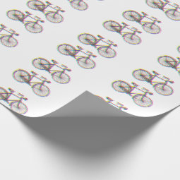 Bicycle design wrapping paper | Zazzle