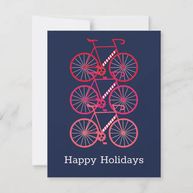 Bicycle Holiday Card | Zazzle