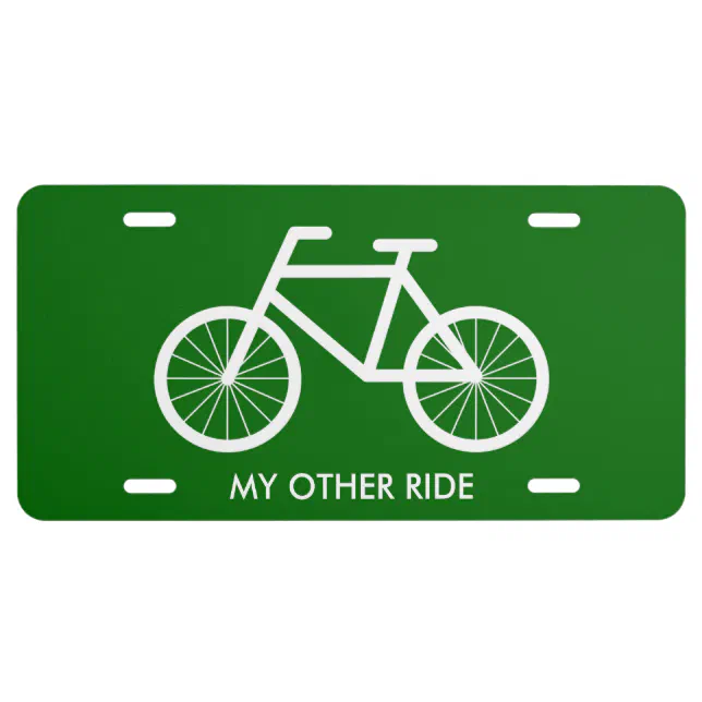 Bicycle license plate for bike riding enthusiasts | Zazzle