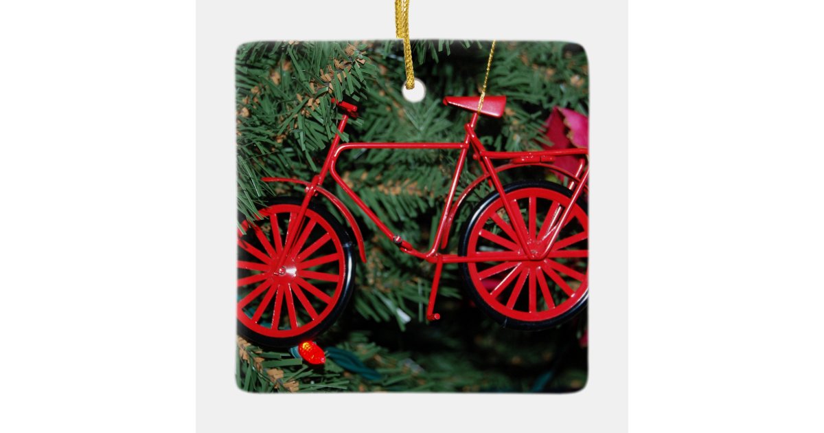 Bicycle Ornament on a Christmas Tree | Zazzle