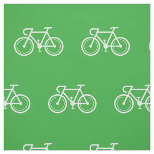 Bicycle pattern fabric | Bike print design textile | Zazzle.com