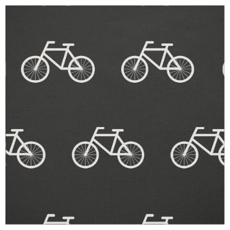 Bicycle Print Design Fabric | Zazzle.com