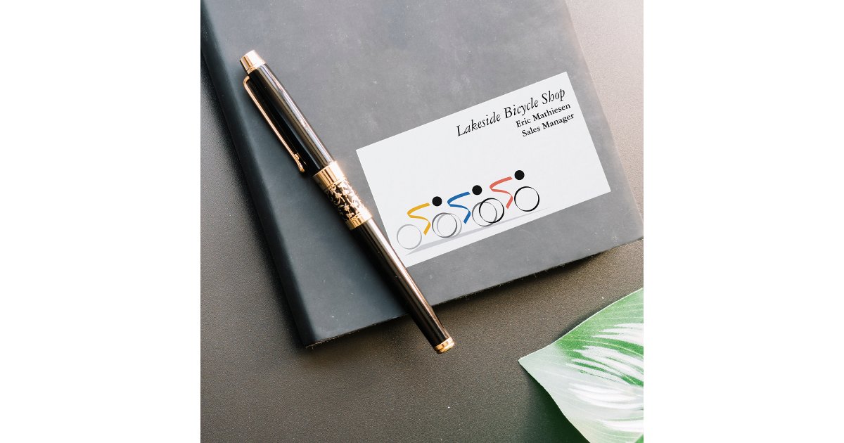 Bicycle Race Logo Business Card | Zazzle