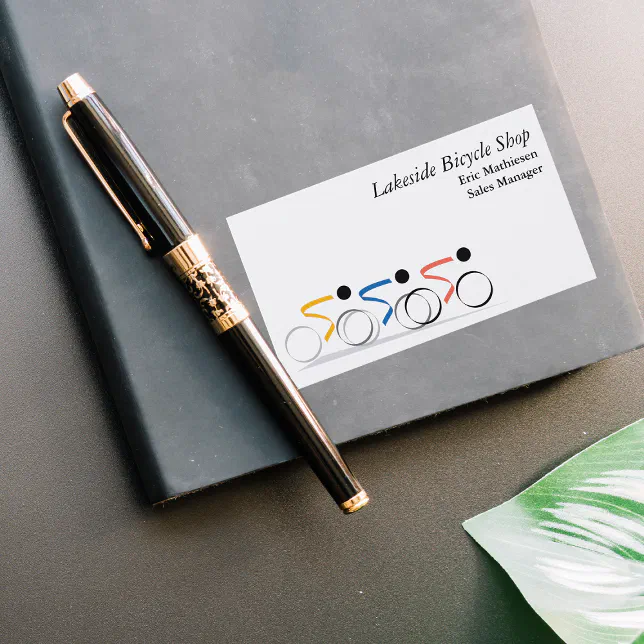 Bicycle Race Logo Business Card | Zazzle