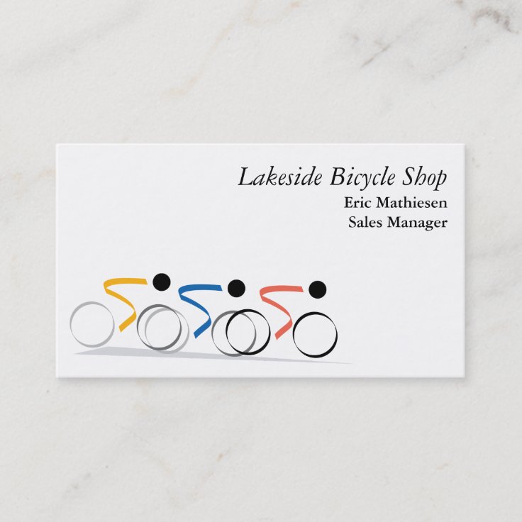 Bicycle Race Logo Business Card | Zazzle