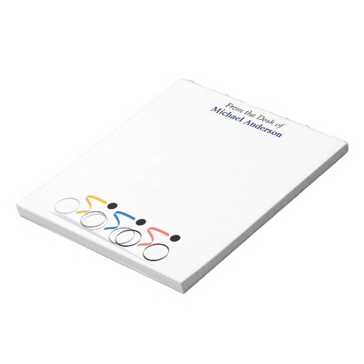 Bicycle Race Logo Personalized Notepad | Zazzle