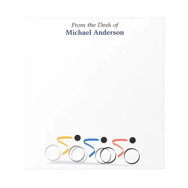 Bicycle Race Logo Personalized Notepad | Zazzle