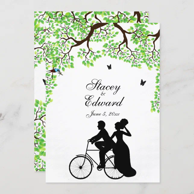 Bicycle Wedding Invitation | Zazzle