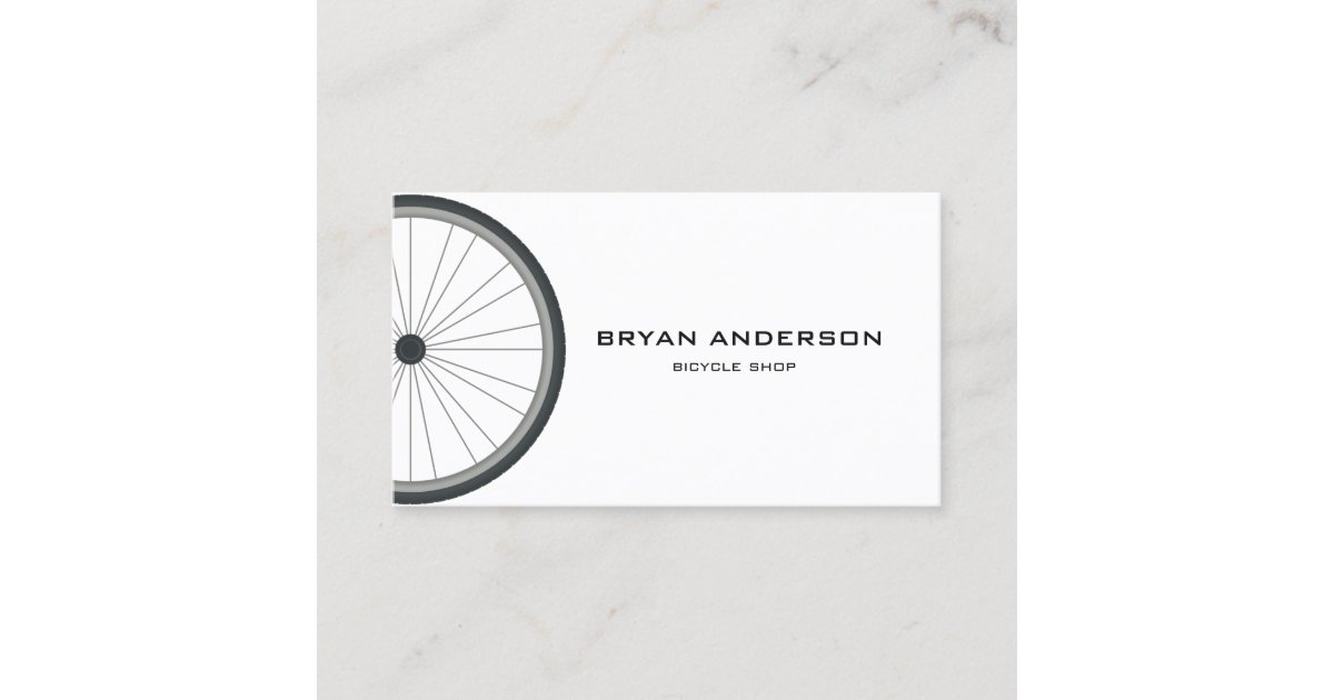 Bicycle Wheel Business Card | Zazzle