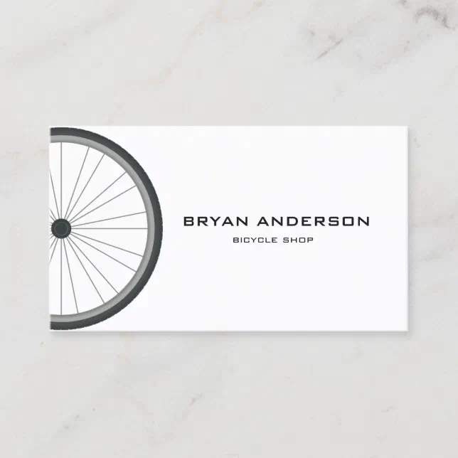 Bicycle Wheel Business Card | Zazzle