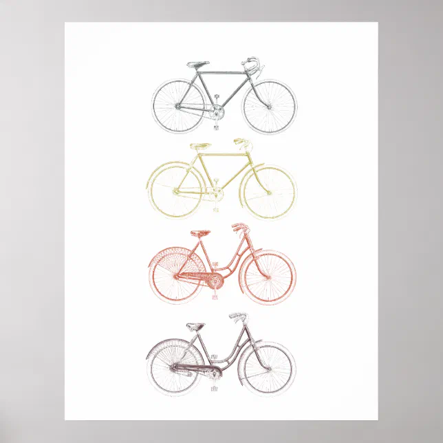 Bicycles Poster | Zazzle