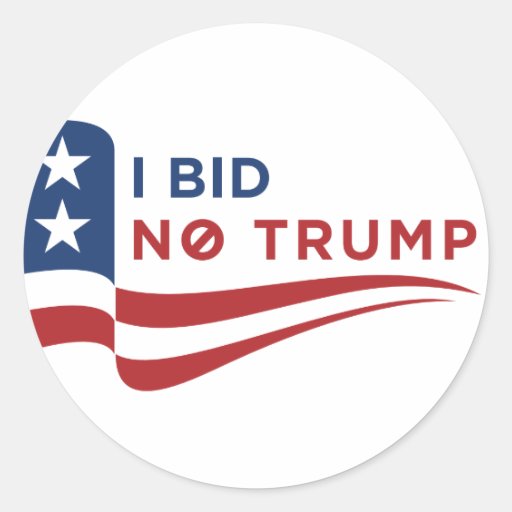 Bid No Trump Sticker | Zazzle