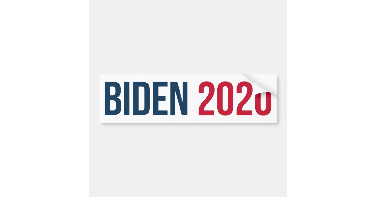BIDEN 2020 BUMPER STICKER | Zazzle.com