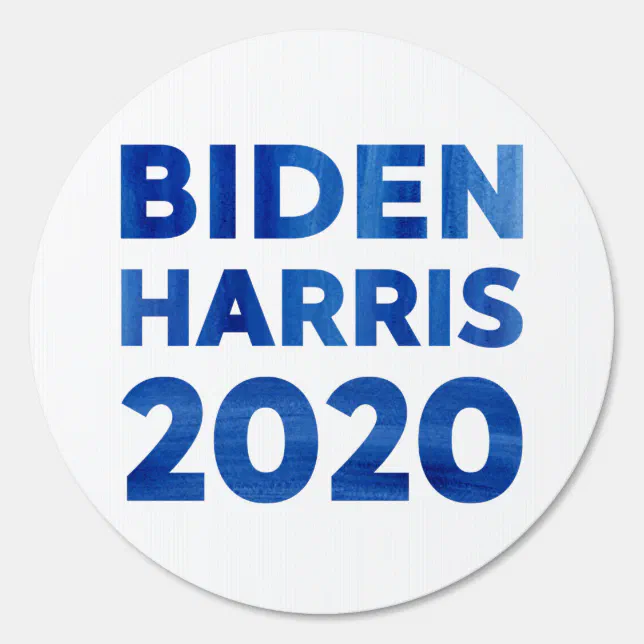 Biden Harris 2020 blue watercolor single-sided Sign | Zazzle