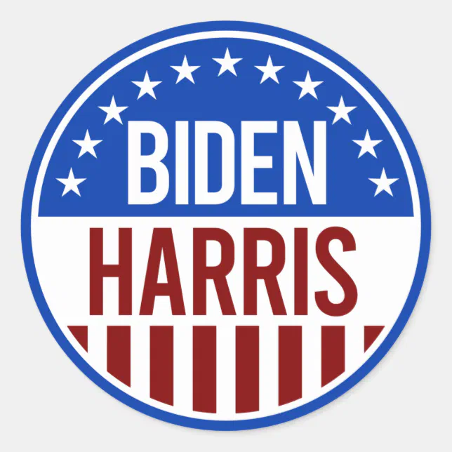 Biden Harris 2020 Classic Round Sticker | Zazzle