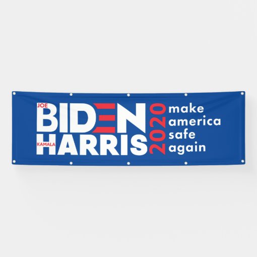 Biden Harris 2020 Election Campaign Indoor Outdoor Banner | Zazzle
