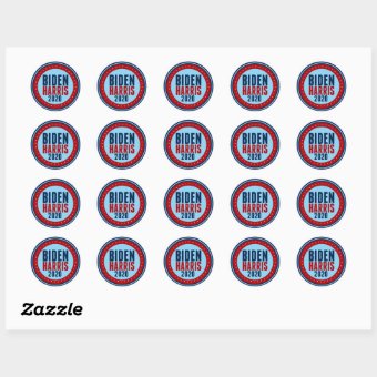 Biden Harris 2020 Election Classic Round Sticker | Zazzle