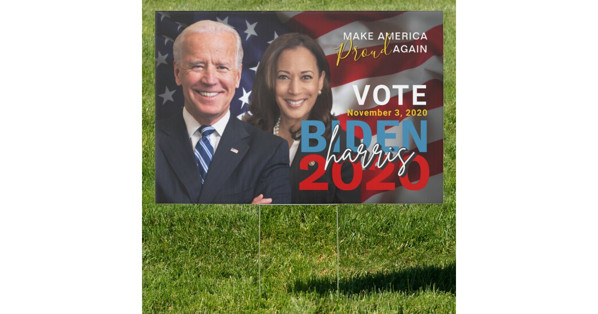 Biden Harris 2020 Election Patriotic Photo Sign | Zazzle