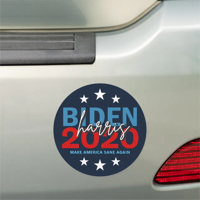 Biden Harris 2020 Election Unique Round Campaign Car Magnet | Zazzle