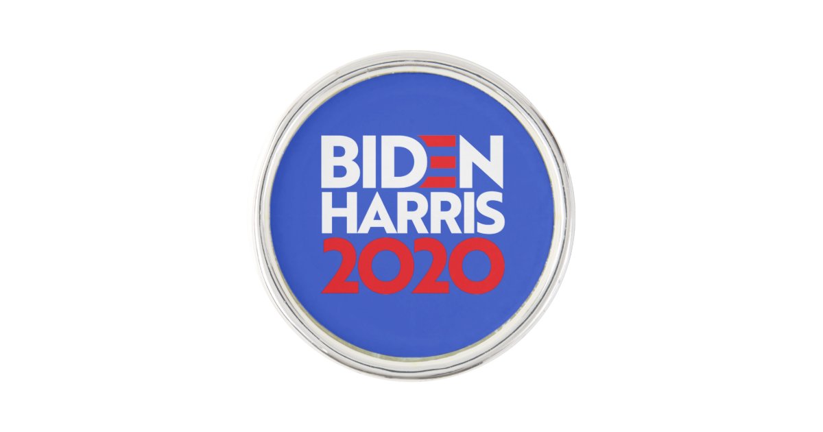 BIDEN HARRIS 2020 LAPEL PIN | Zazzle