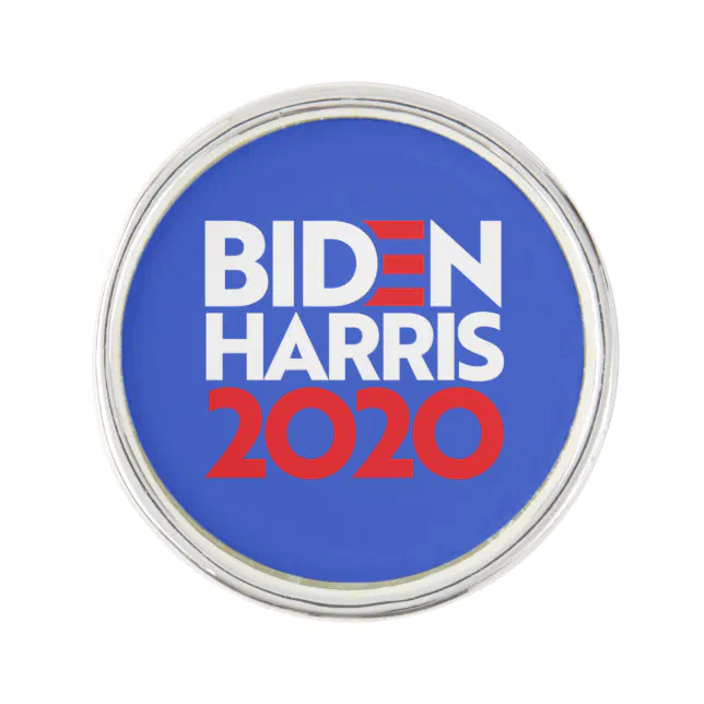 BIDEN HARRIS 2020 LAPEL PIN | Zazzle