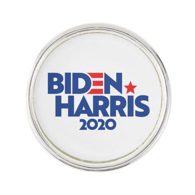 BIDEN HARRIS 2020 LAPEL PIN | Zazzle