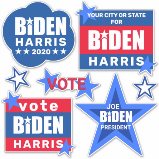 Biden Harris 2020 President Election Assortment Sticker | Zazzle