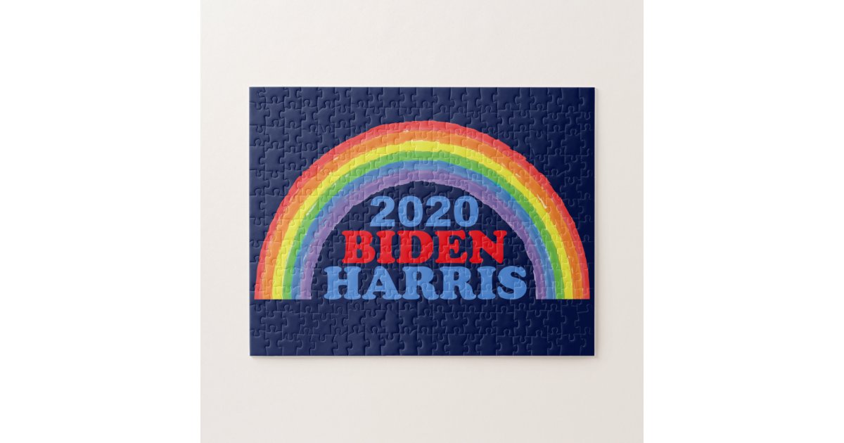 Biden Harris 2020 Rainbow Jigsaw Puzzle | Zazzle